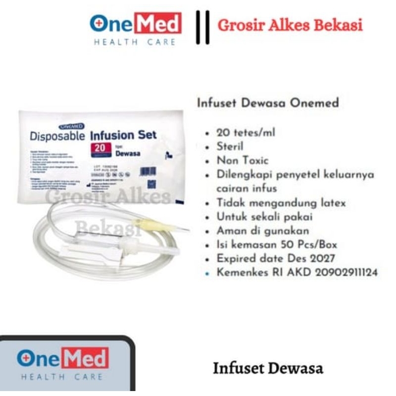 Jual Infuset Dewasa dan Anak onemed Harga/pcs | Shopee Indonesia