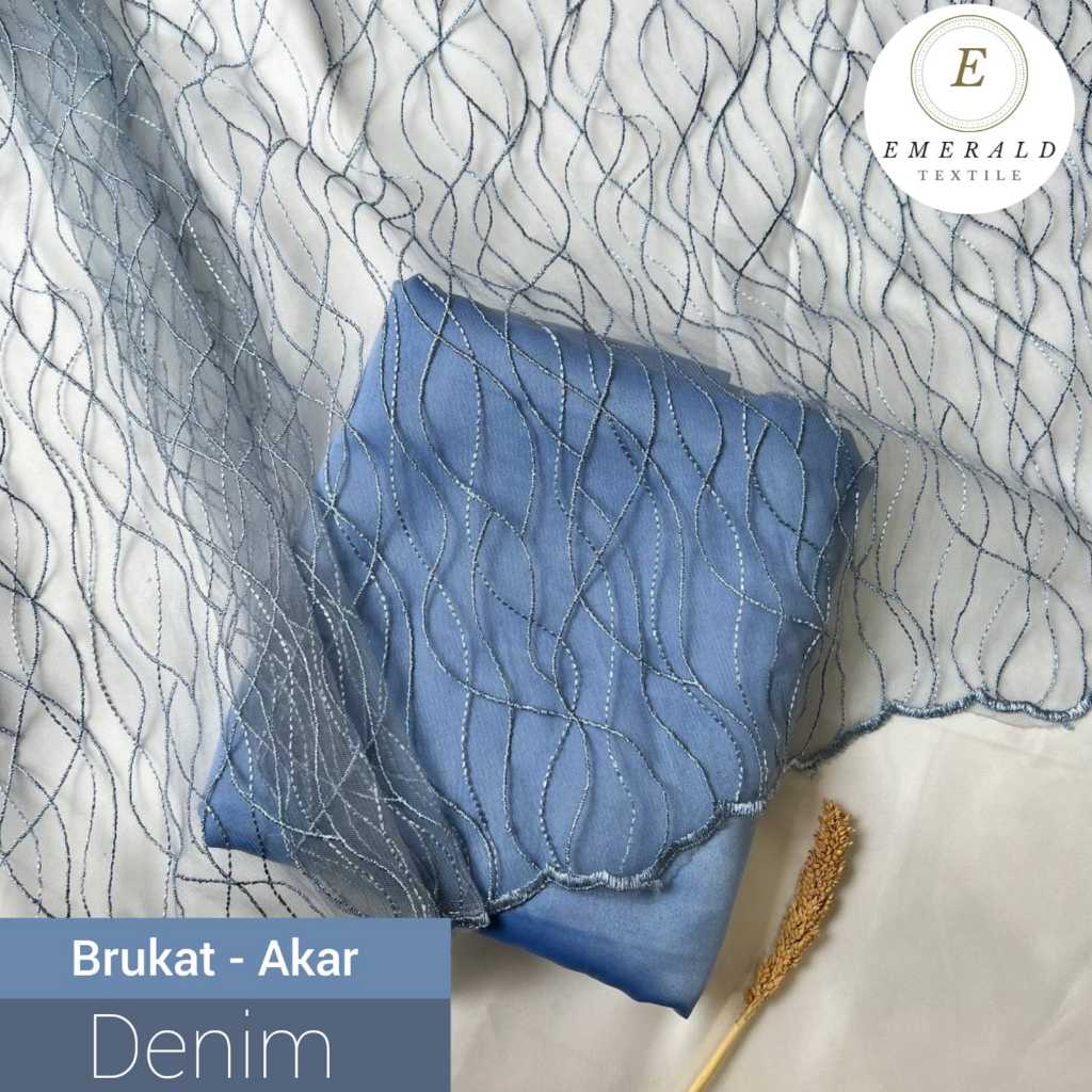 Jual SETENGAH METER Kain Brukat Tile Prancis Bahan Kebaya Motif Akar ...