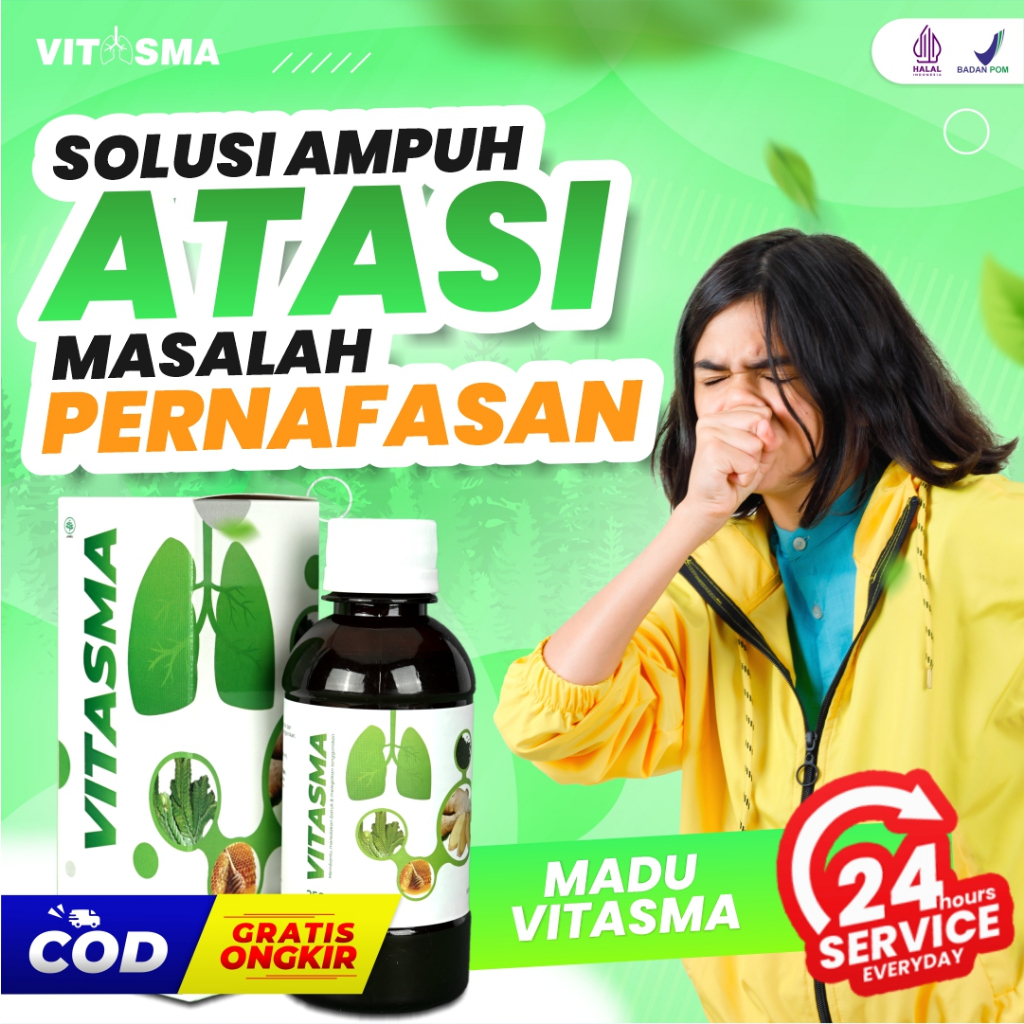 Jual VITASMA - Madu Herbal Obat Batuk Asma Sakit Tenggorokan Bronkitis ...