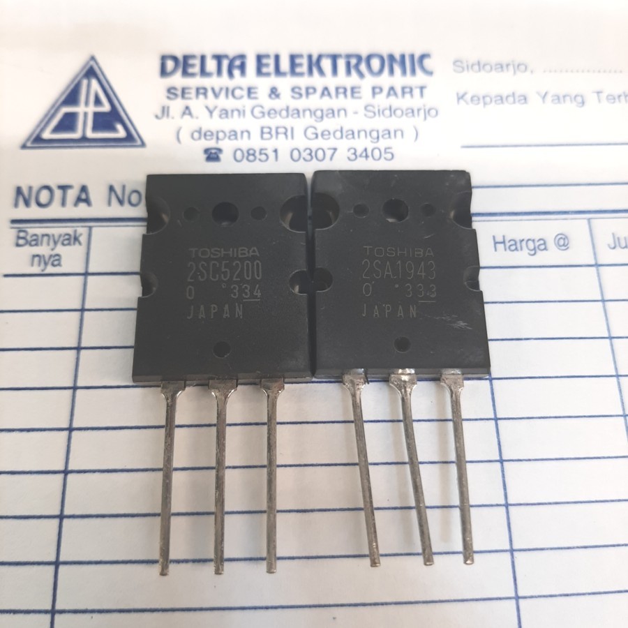 Jual Transistor Toshiba A1943 C5200 Original 2SA1943 2SC5200 ORIGINAL | Shopee Indonesia