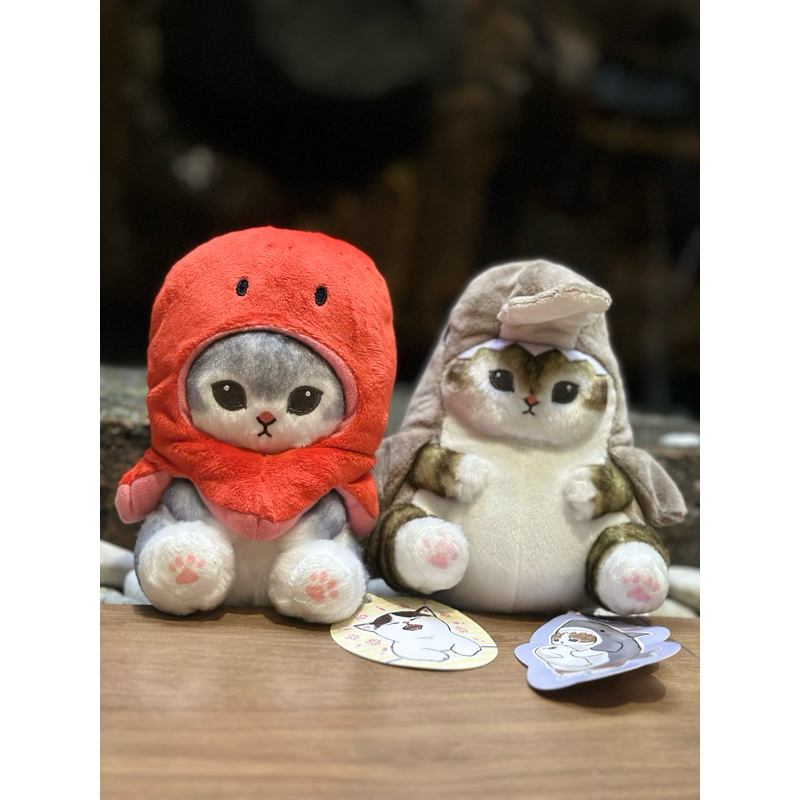 Jual Boneka karakter mofusand kostum octopus / hiu size 20cm original ...