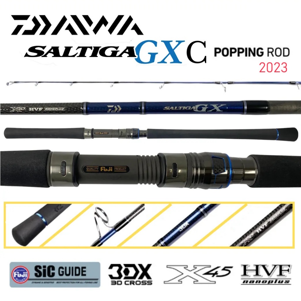 Jual Daiwa Saltiga GX C 2023 Popping Casting Rod Joran Pancing | Shopee Indonesia