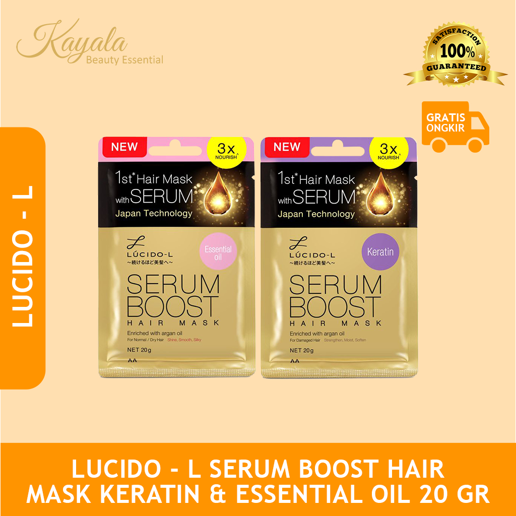 Jual LUCIDO - L SERUM BOOST HAIR MASK ESSENTIAL OIL 20 GR -LUCIDO - L ...