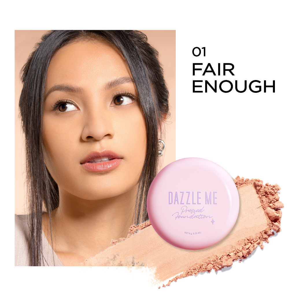 Jual DAZZLE ME Muse Pressed Foundation | Long Lasting Filter Like ...