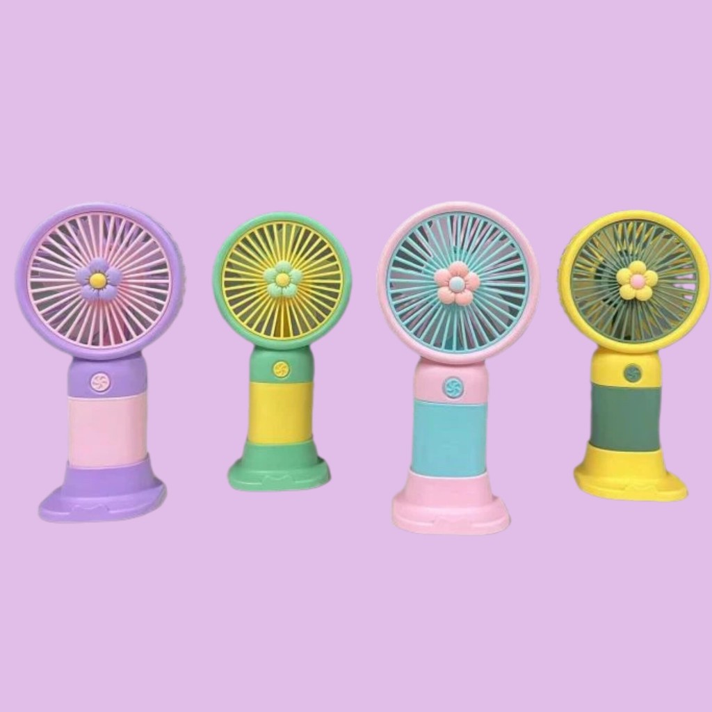Jual 「Skylo🇲🇨」Kipas Genggam Mini Portable Motif Buang Bunga Cute Fan ...