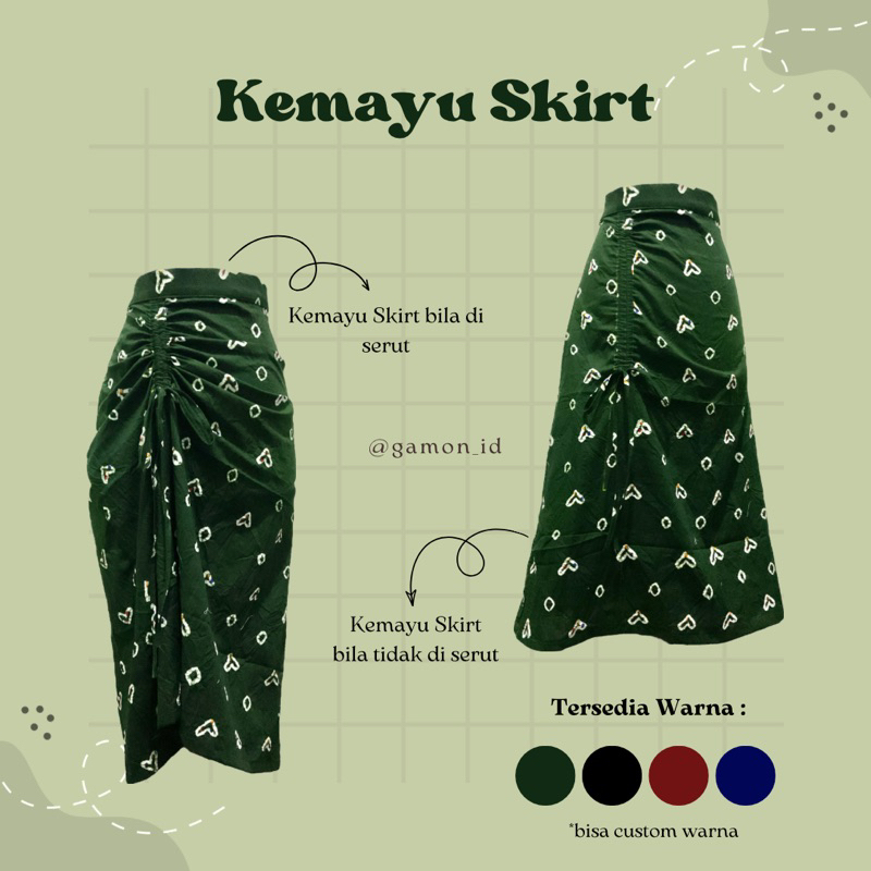 Jual Kemayu Skirt Jumputan | Shopee Indonesia