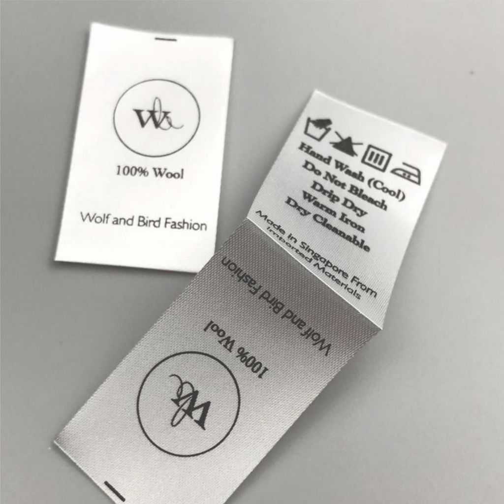 Jual 160meter label baju label satin label wash tag label pencucian ...