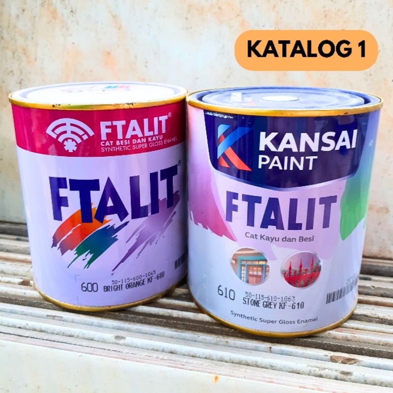 Jual Ftalit Cat Minyak untuk Kayu dan Besi 1kg (KATALOG 1) Merah ...