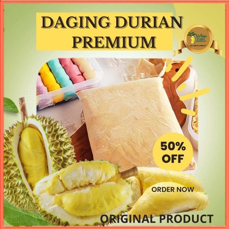 Jual DAGING DURIAN MURNI/DAGING DURIAN TANPA CAMPURAN MANIS LEGIT DAN ...