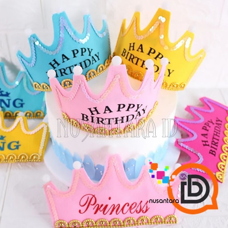 Jual MAHKOTA LED HAPPY BIRTHDAY / Mahkota HBD / Mahkota Ulang tahun LED ...
