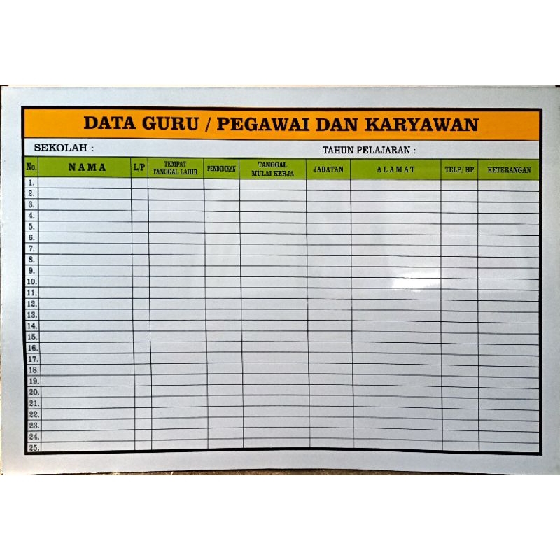 Jual data guru / pegawai dan karyawan. data guru swasta | Shopee Indonesia