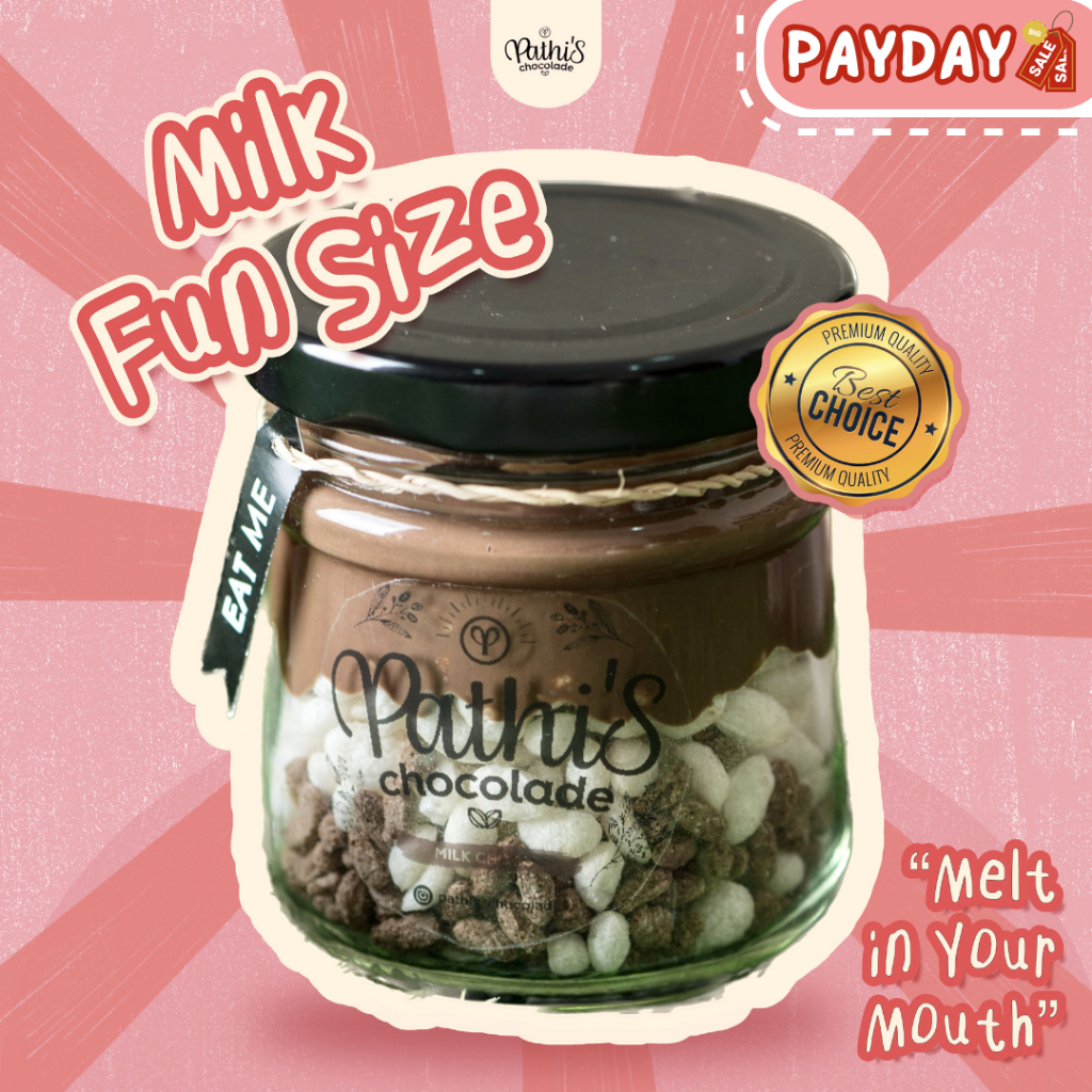 Jual Pathi's Chocolade Milk Choco (Fun Size) Chocolate Cemilan Viral ...