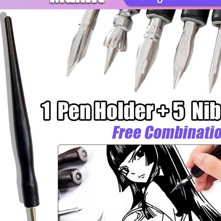 Jual HJ6 Pena Kalam Kaligrafi 1 Set Fountain Pen Kaligrafi Calligraphy ...