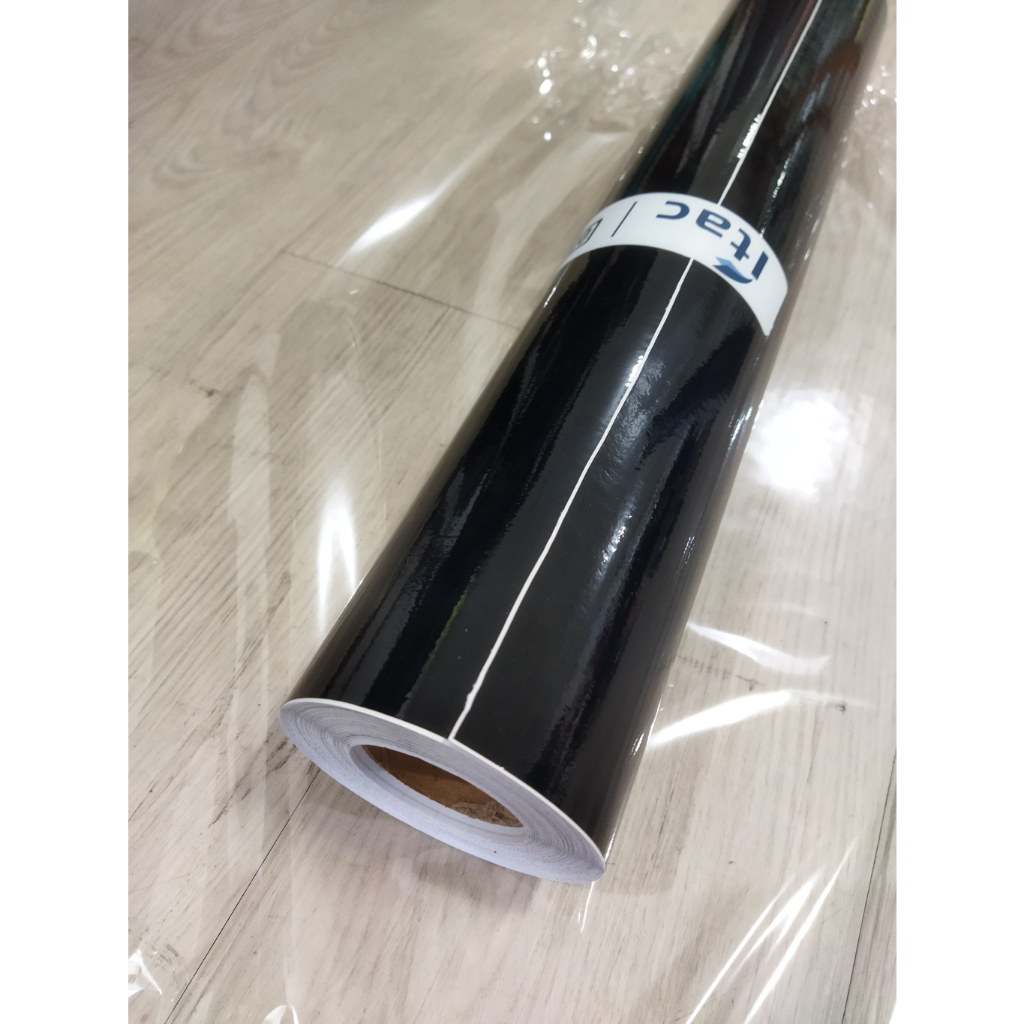 Jual Sticker Skotlet Hitam Glossy Merk Itac Meteran (45cm x 1m ...