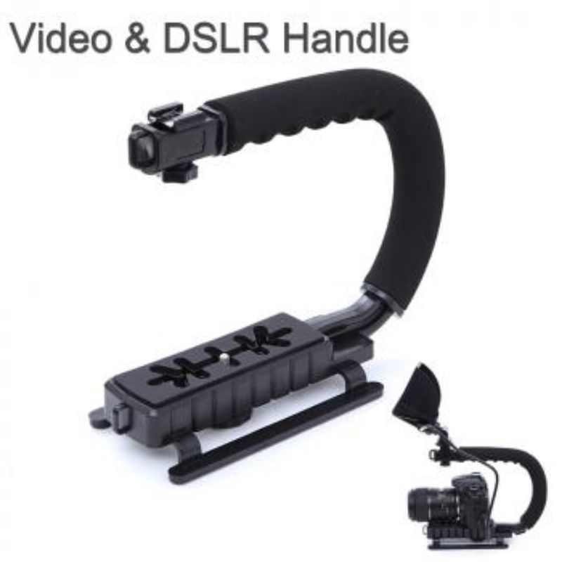 Jual Camera Stabilizer Grip Video Handle C Shape for DSLR GoPro Xiaom ...