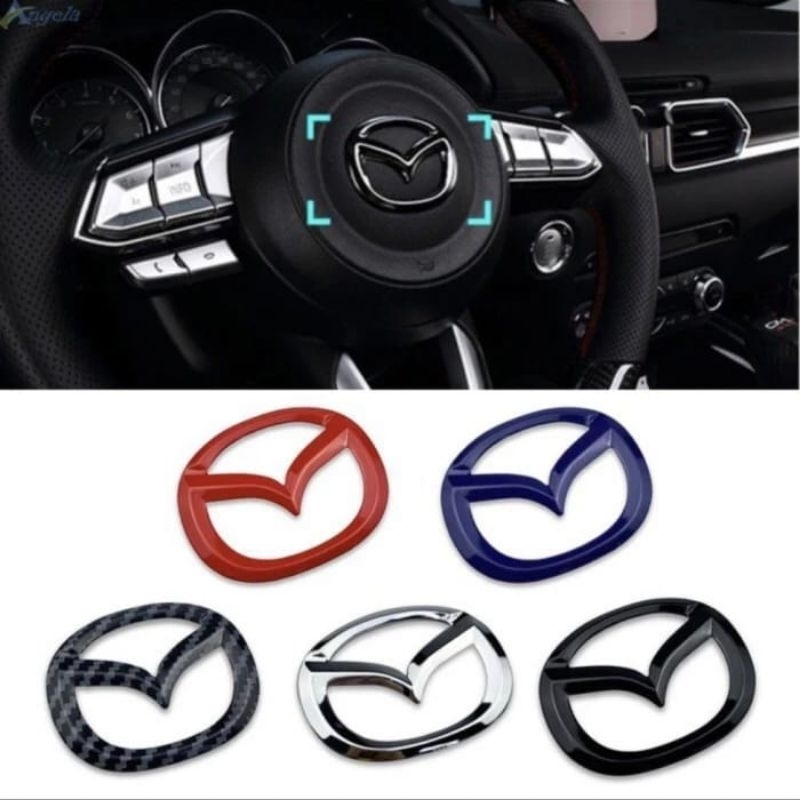 Jual Emblem Cover Steer Stir Mazda 2 3 6 CX3 CX5 CX9 Cover Setir Logo ...
