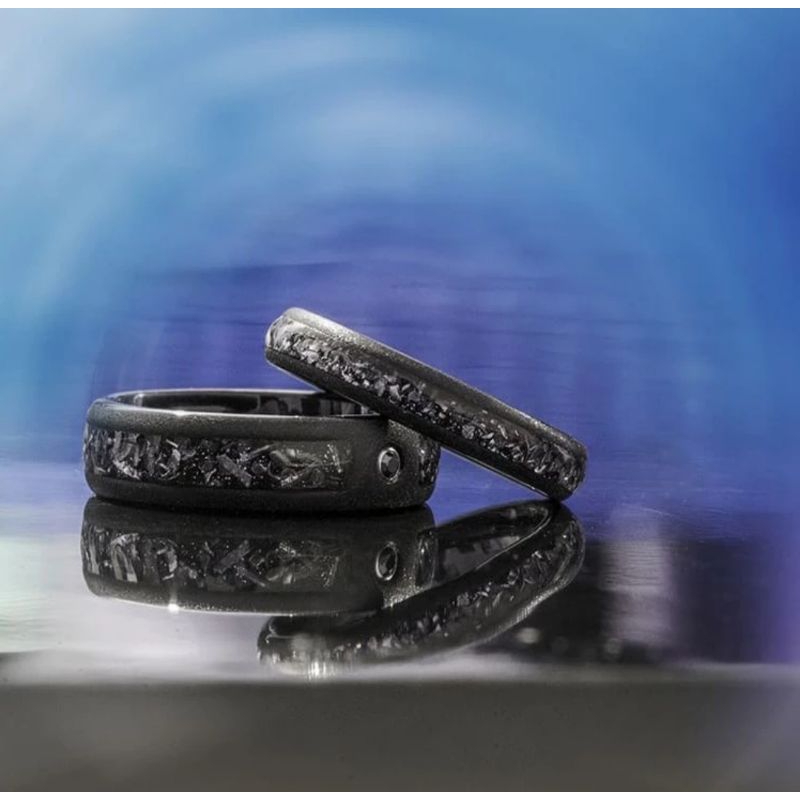 Jual Nine Worlds Ring Meteorite 4mm | Shopee Indonesia