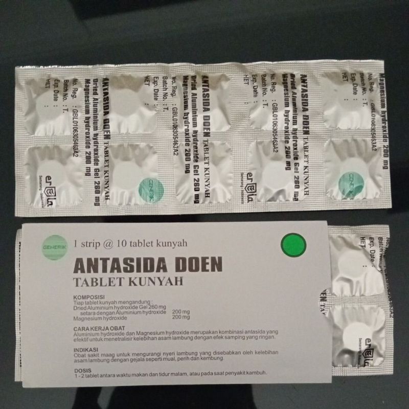 Jual Antasida doen tablet / obat lambung / isi 10 tab | Shopee Indonesia
