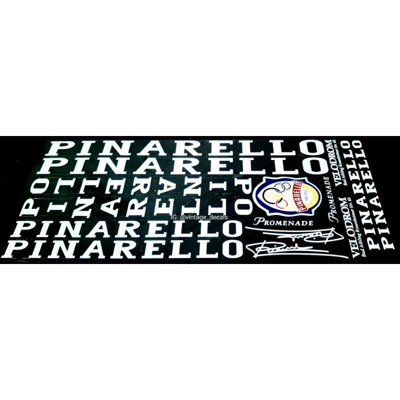 Jual sticker decals replacement Pinarello promenade montello | Shopee ...