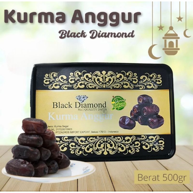 Jual Kurma Bam Black Diamond/Kurma Anggur | Shopee Indonesia