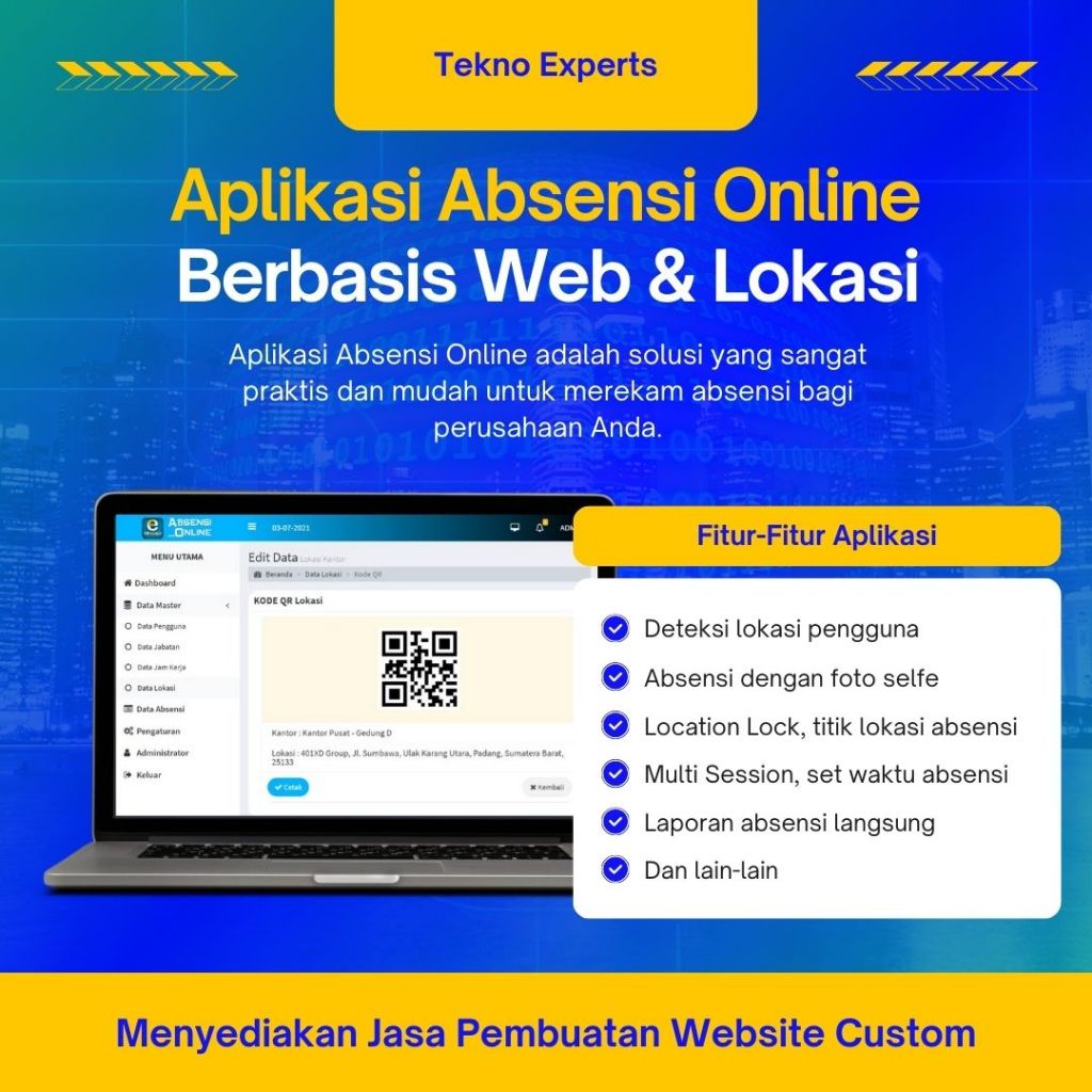 Jual Aplikasi Absensi Online (Deteksi Lokasi & Verifikasi Foto Selfie ...