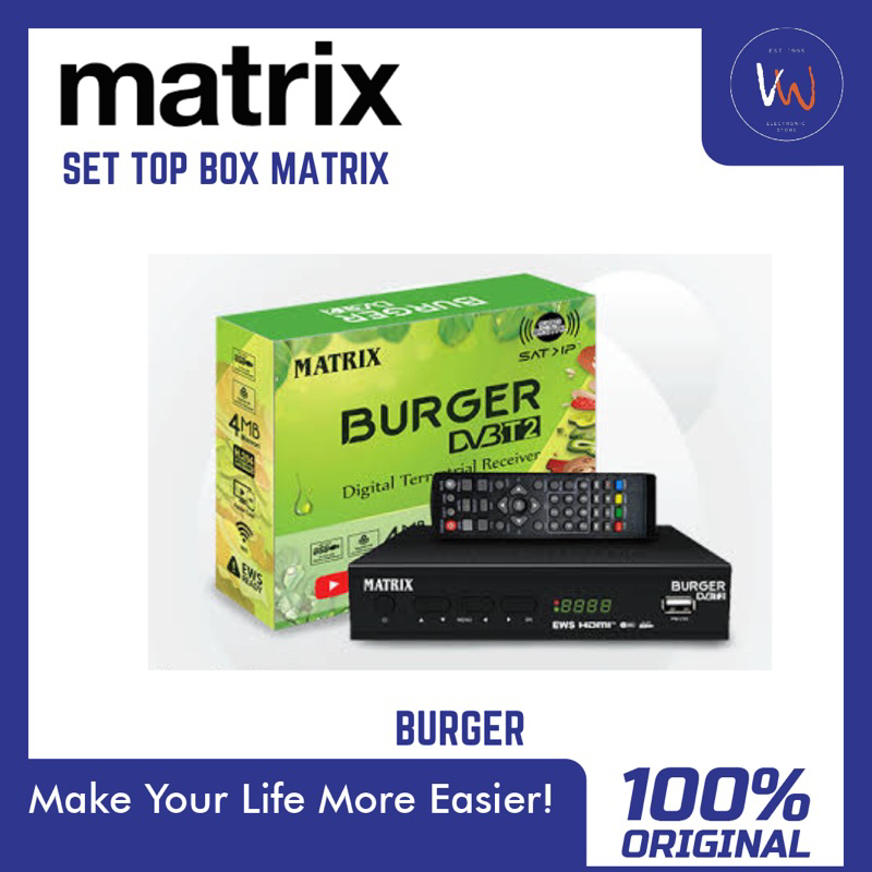 Jual Set Top Box Matrix Burger / Receiver Tv Digital | Shopee Indonesia