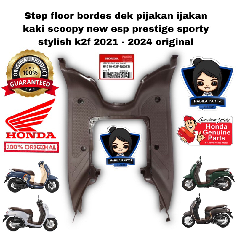 Jual step floor bordes dek pijakan injakan kaki cover lantai scoopy new esp prestige sporty ...
