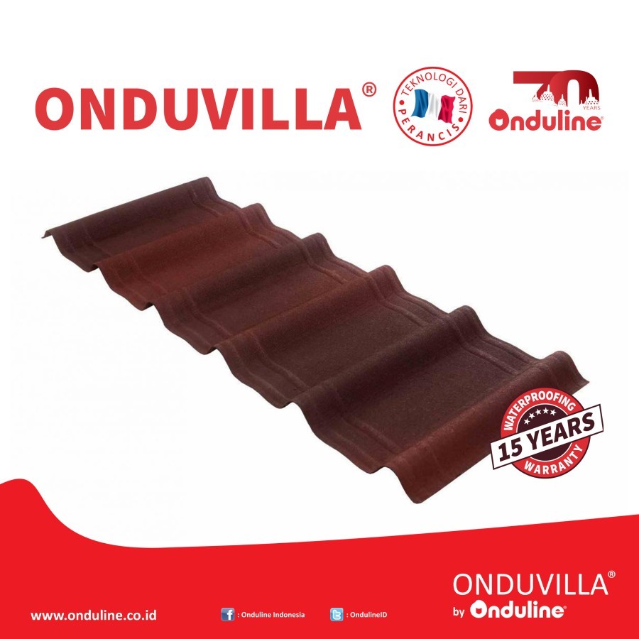 Jual Atap Genteng Eksklusif Bitumen Onduvilla roof tiles warna menarik ...
