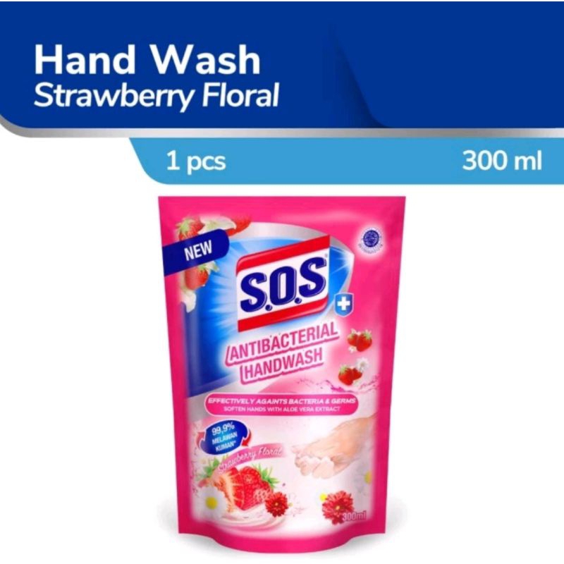 Jual SOS SABUN CUCI TANGAN REFILL 300 ML | Shopee Indonesia