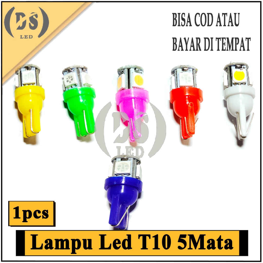 Jual Lampu Speedometer Beat / Lampu LED sein senja 5Mata T10 / Lampu ...