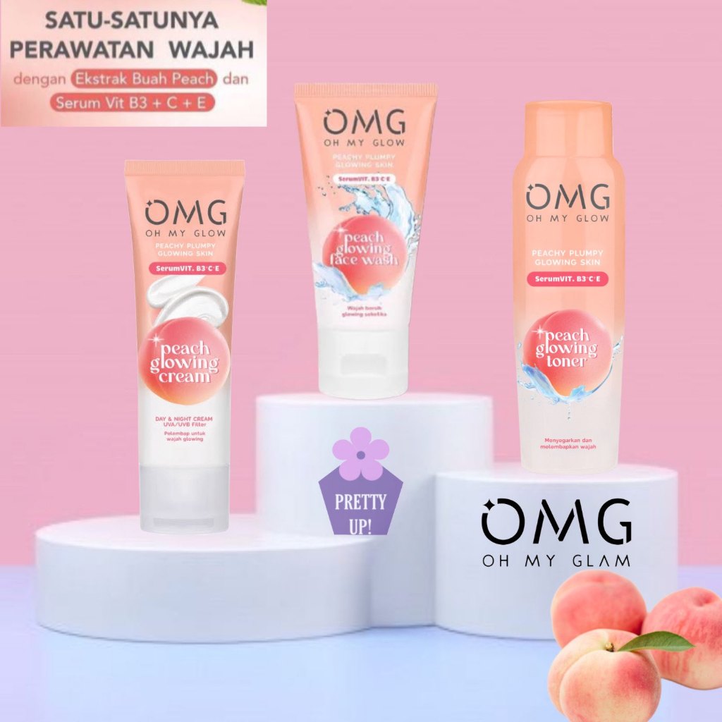 Jual OMG OH MY GLOW - SKINCARE - TONER - FACIAL WASH - CREAM | 1 PAKET ...