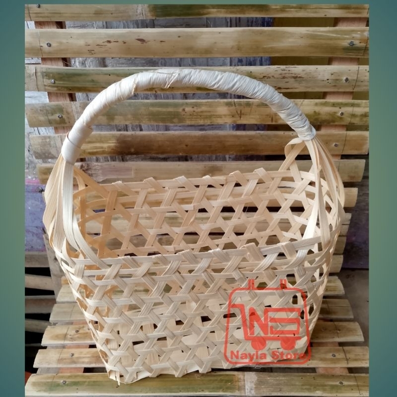 Jual Souvenir Anyaman Bambu rotan , Tas buah keranjang Hampers anyaman ...