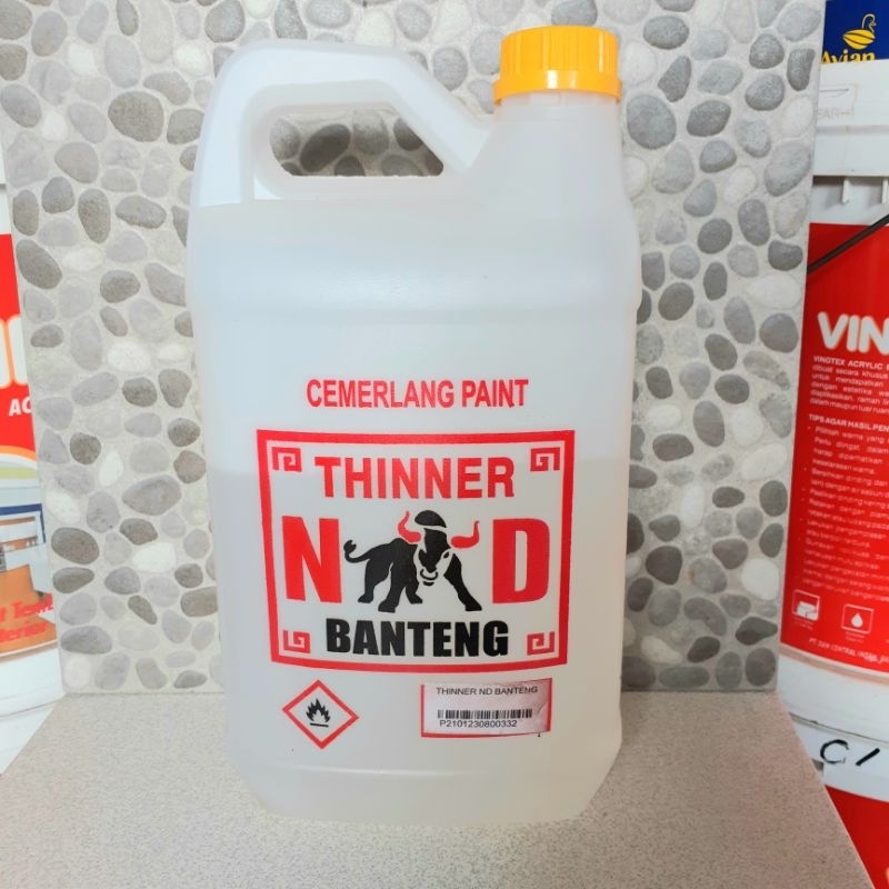 Jual Thinner Thiner ND Banteng Cemerlang Paint +- 3 Liter | Shopee ...