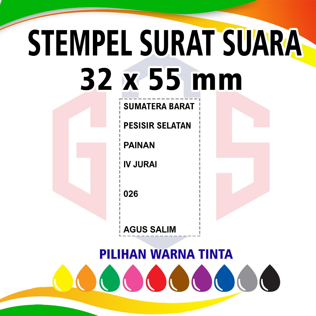 Jual STEMPEL TPS, Stempel Surat Suara, Stempel Pemilu, Stempel PPS ...