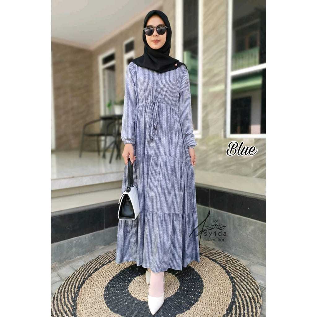 Jual Gamis Rayon Viscos SUSUN Motif Etnik Baru M L XL XXL | Shopee ...