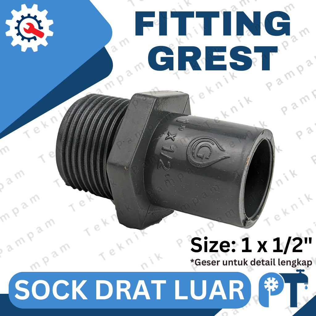 Jual SDL 1 x 1/2 AW Grest - Sock drat luar 1" x 1/2" sok derat luar 1x1 ...