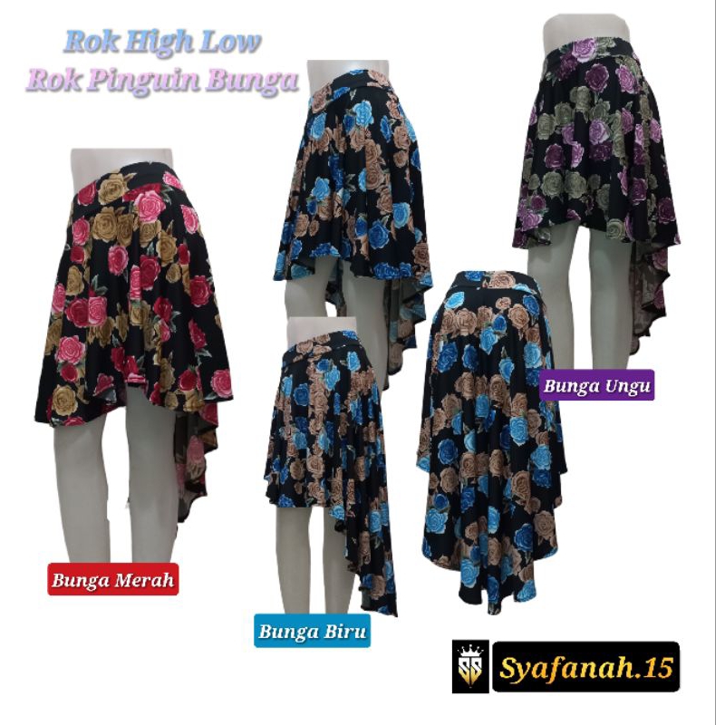 Jual Rok Pinguin Bunga Spandek Balon Premium || Rok Line Dance || Rok ...