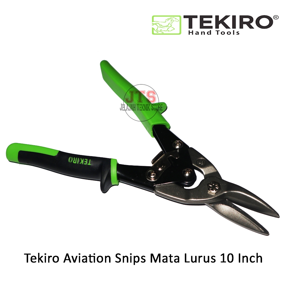 Jual TEKIRO Gunting Seng 10 Inch Mata Lurus Aviation Snip Gunting Holo ...