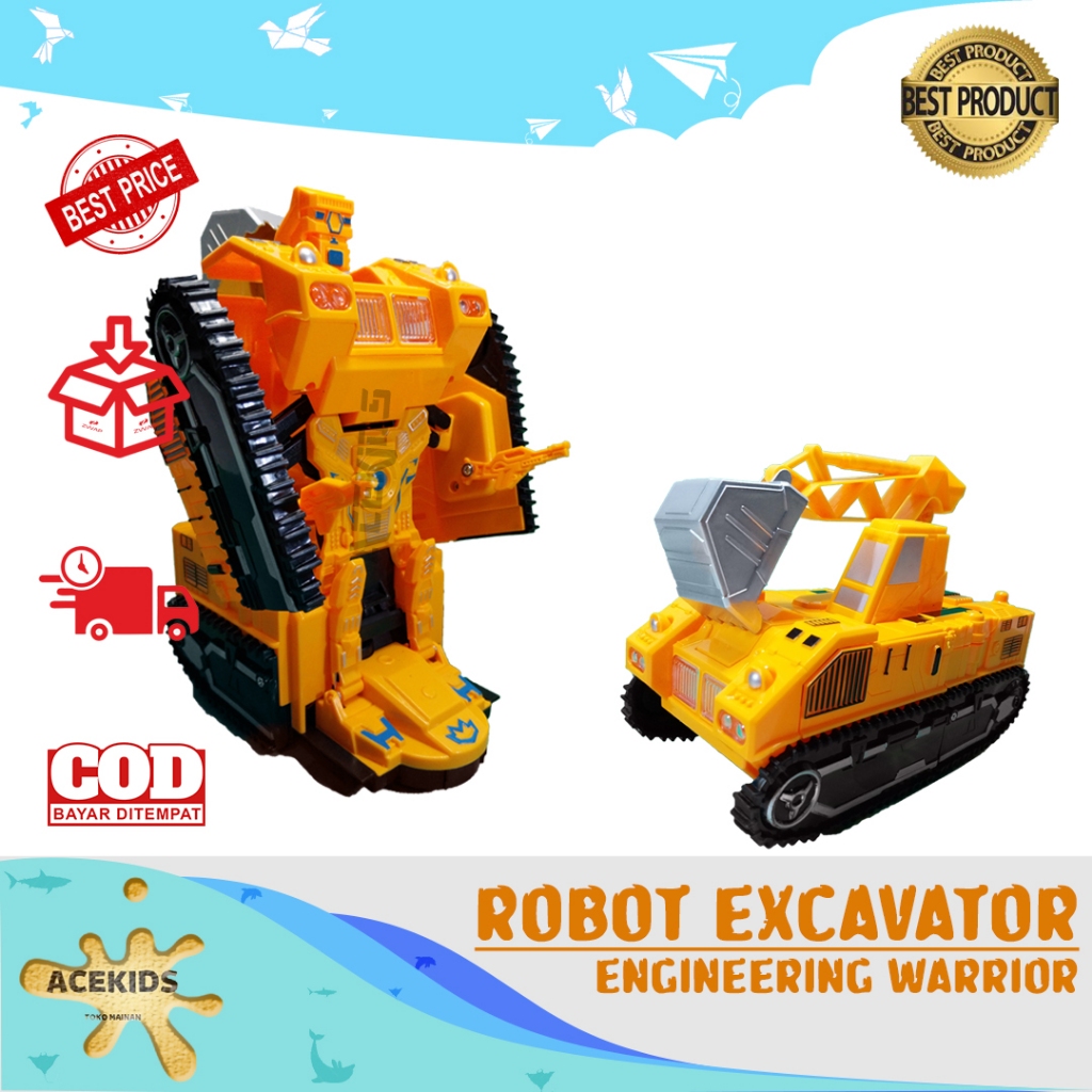 Jual Mobil Robot Deformation Engineering Warrior Excavator - 9902 ...