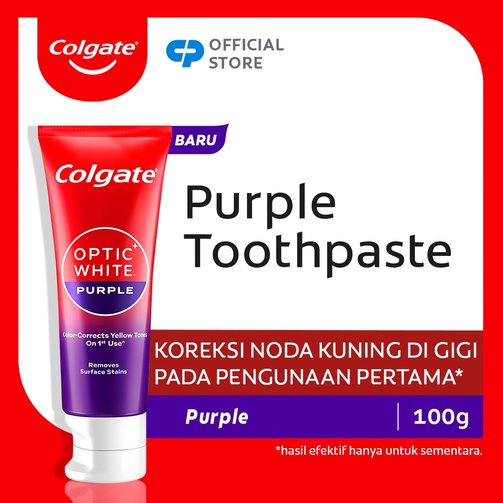 Jual Colgate Optic White Purple - Pasta Gigi Pemutih | Shopee Indonesia