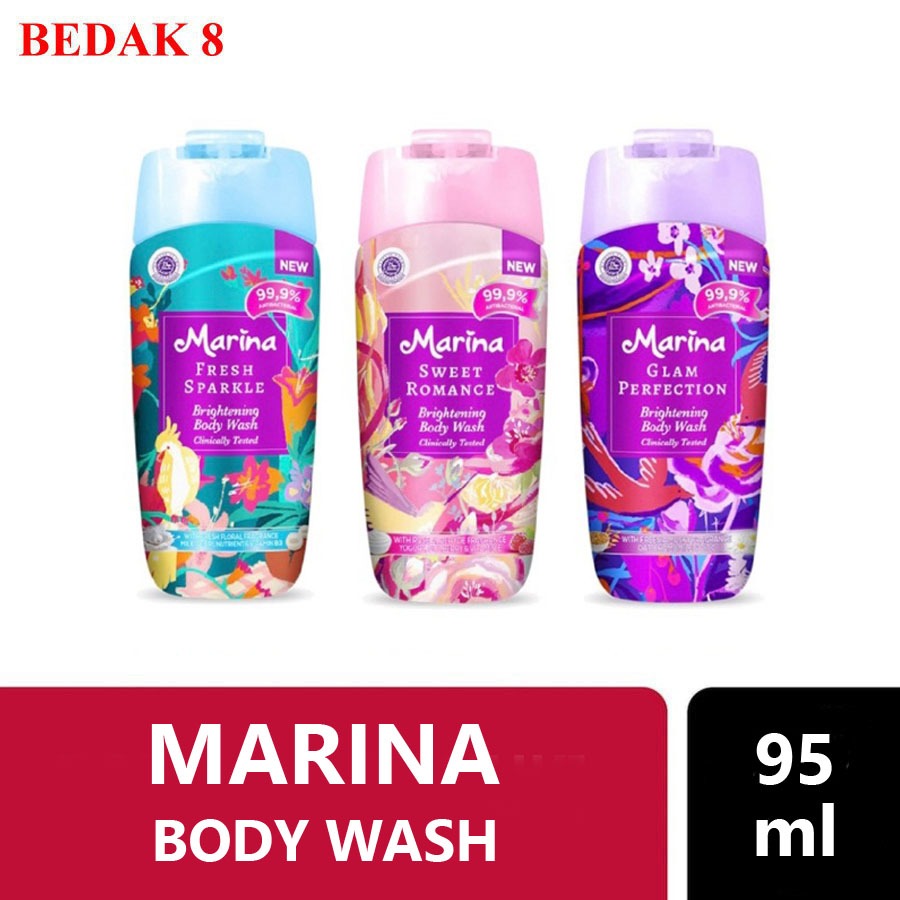 Jual Marina Brightening Body Wash Botol 95ml | Shopee Indonesia