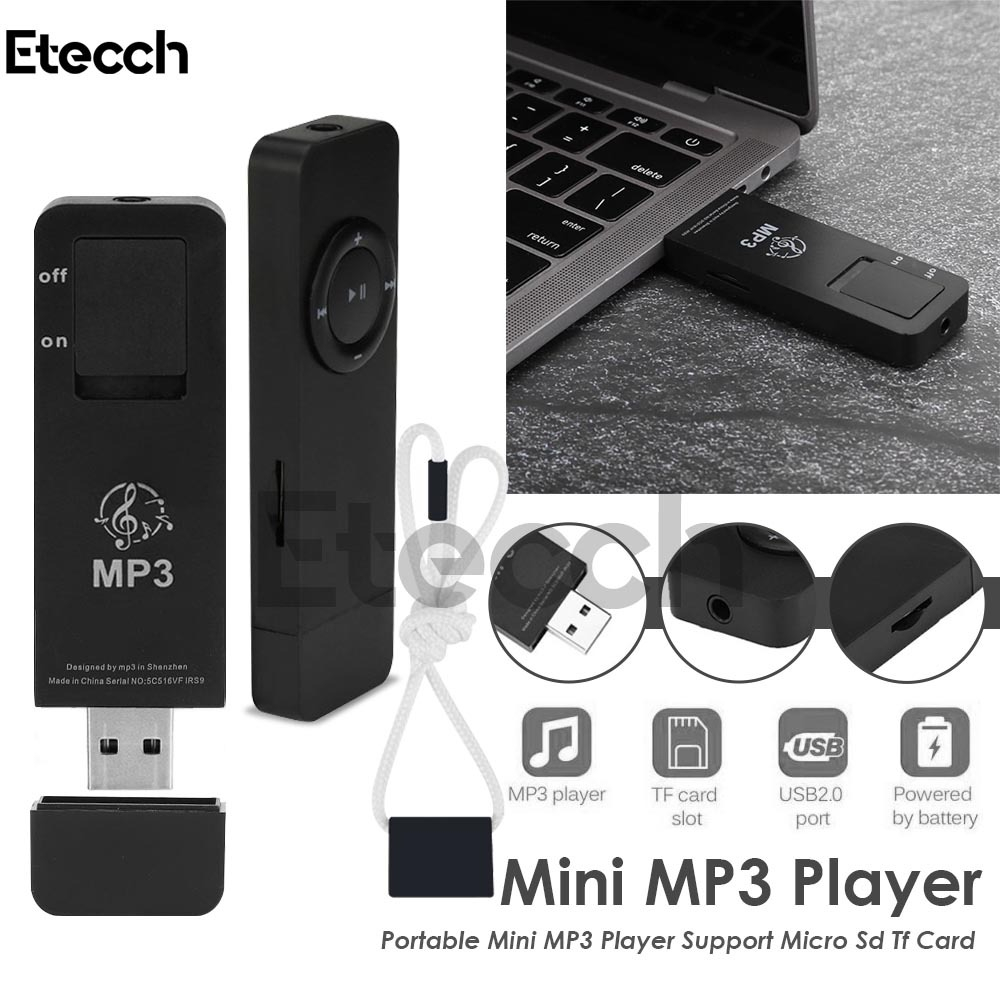 Jual Portable Mini MP3 Player Support Micro Sd Card For Music Data ...