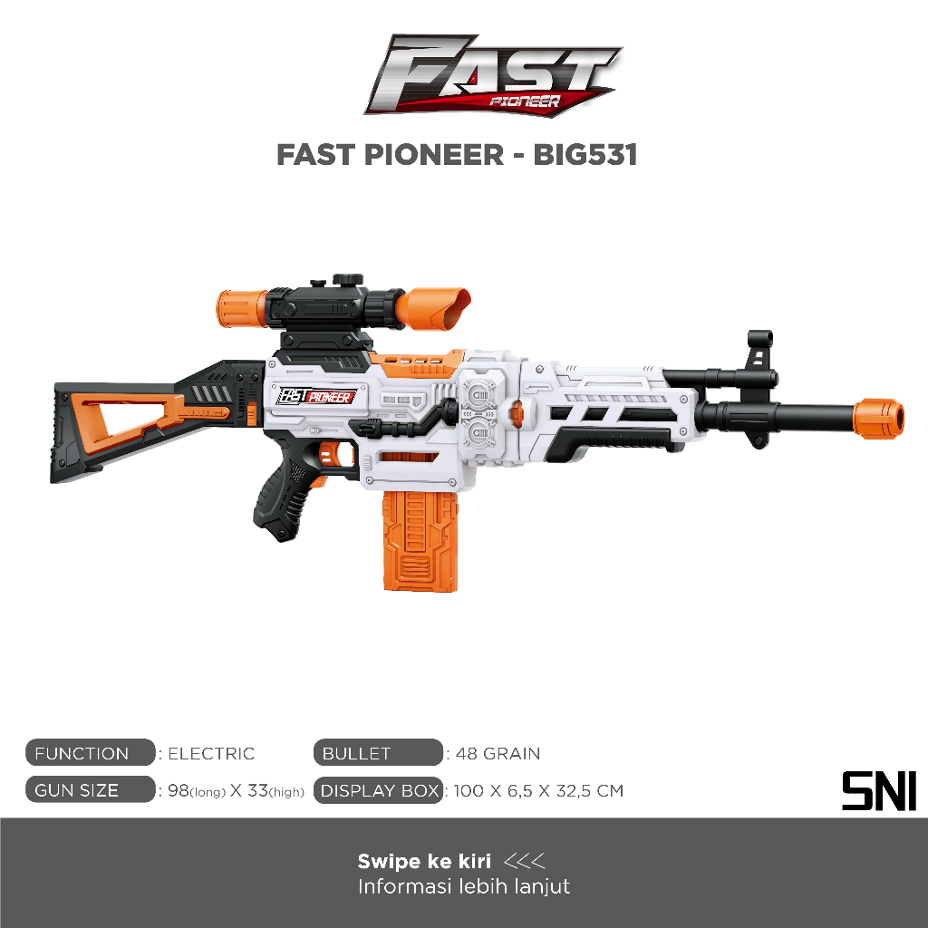 Jual Fast Pioneer - Sniper 48 Darts Cheytac Series / Mainan Tembak ...
