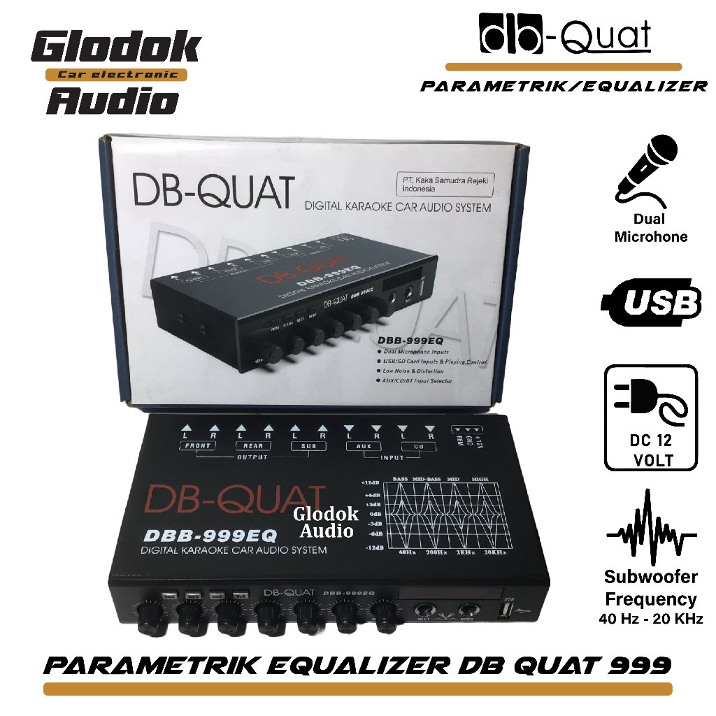 Jual Parametrik Db Quat Db 999 Eq Equalizer With Usb Port Sd Card Slot Karaoke Bluetooth