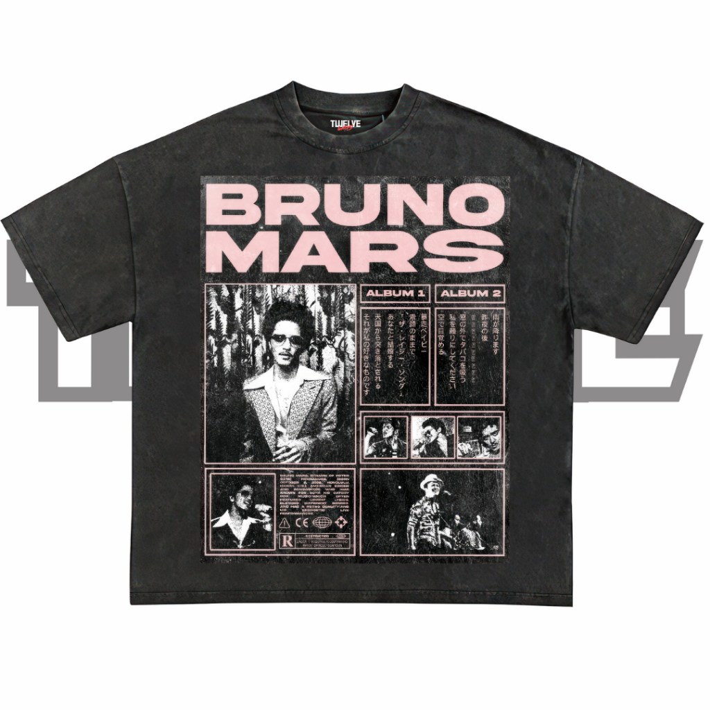 Jual BRUNO MARS Oversize T-Shirt | Wash Hitam | Kaos Bruno Mars Aesthetic | Atasan Pria Wanita ...