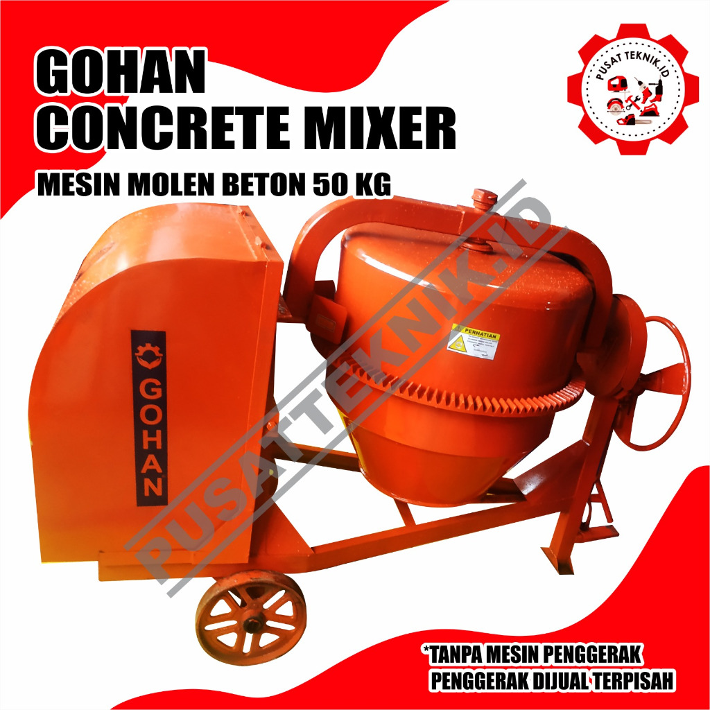 Jual MOLEN GOHAN 50KG/Molen Cor Semen/Mesin Molen Pengaduk Semen 50kg | Shopee Indonesia
