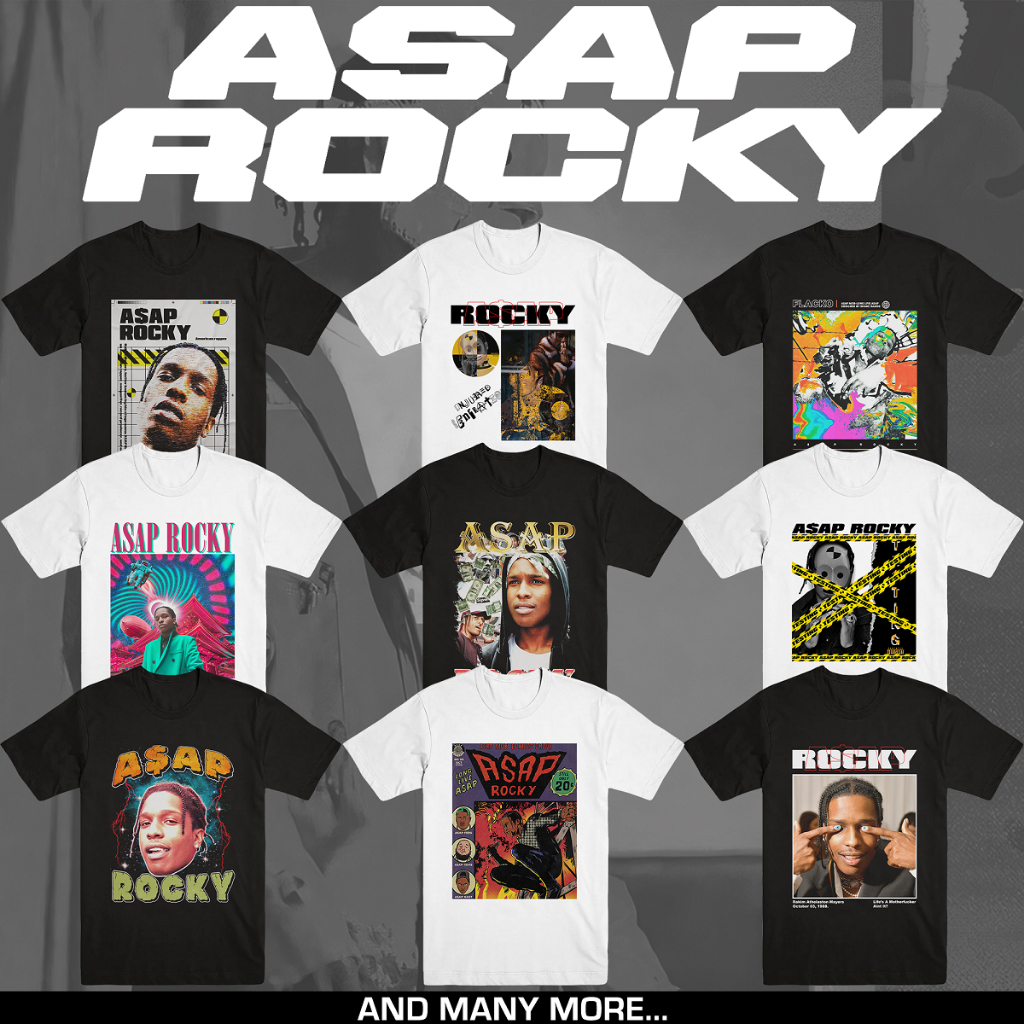 Jual ASAP ROCKY | T-SHIRT MUSIC | RAPPER HIP-HOP | MERCHANDISE | Shopee ...