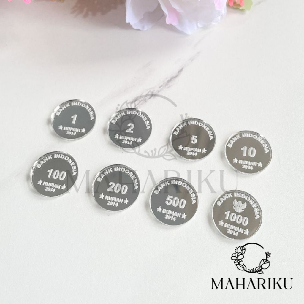 Jual Replika Uang Koin Mainan untuk Dekorasi Mahar Seserahan Nikahan ...
