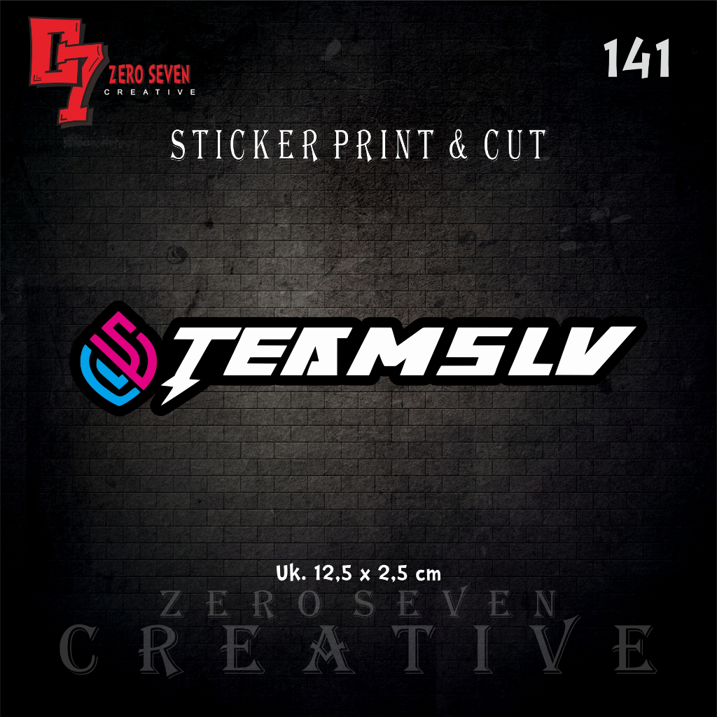 Jual STIKER TEAM SLV/ RACING / STIKER MOTOR / AESTHETIC / VYNIL / ANTI ...