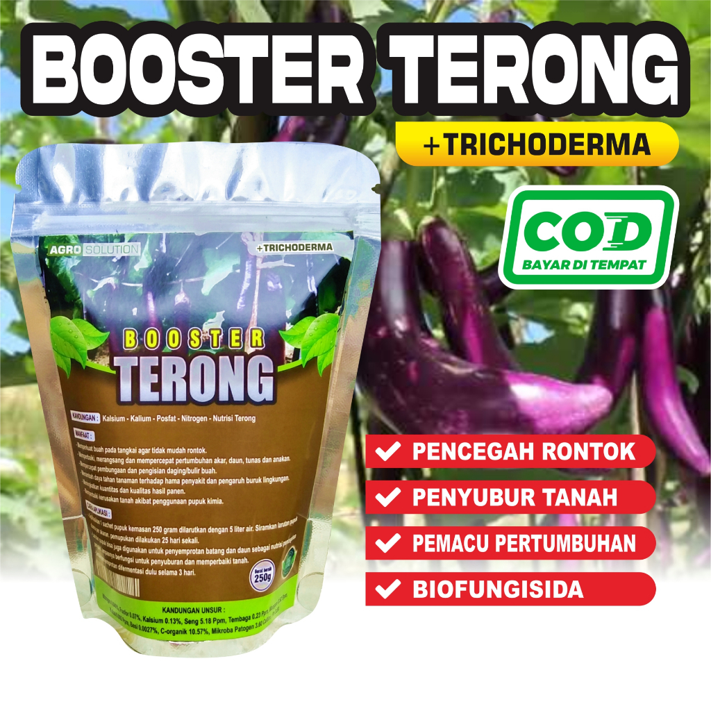 Jual Pupuk Booster Terong 250gr pupuk trichoderma organik pelebat ...